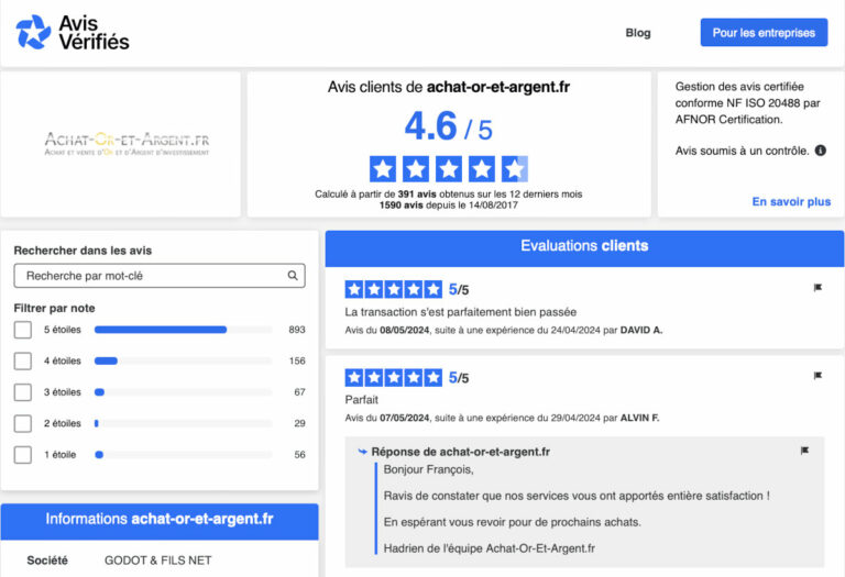 Godot et fils : notre avis sur achat-or-et-argent.fr