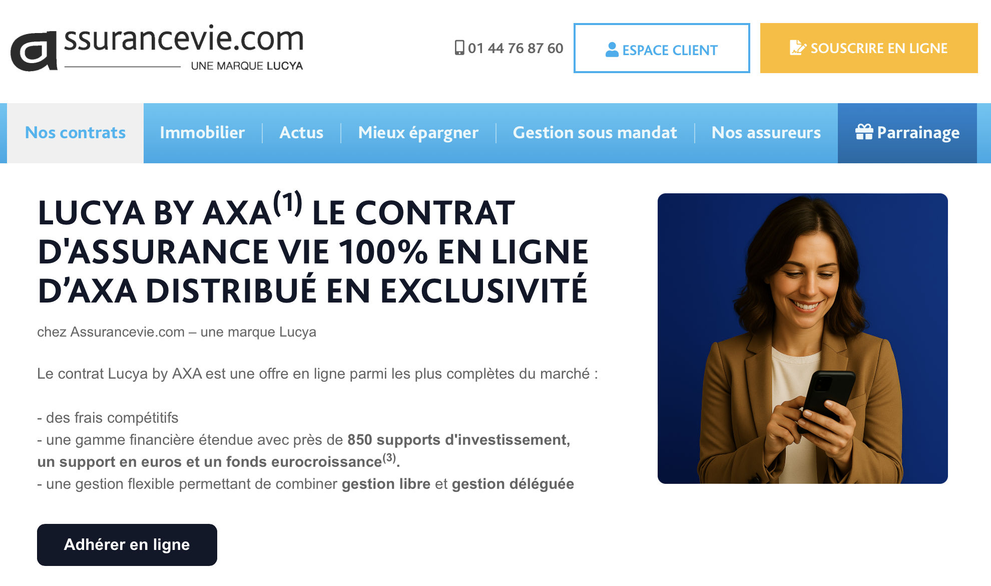 Notre avis Lucya by AXA : assurance vie en ligne AXA en exclusivité